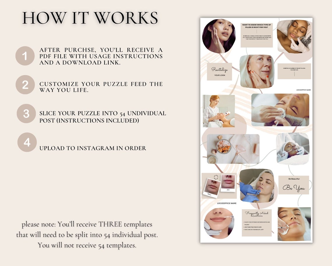 Nurse Injector Templates Botox and Filler Instagram Posts Anti Wrinkle ...