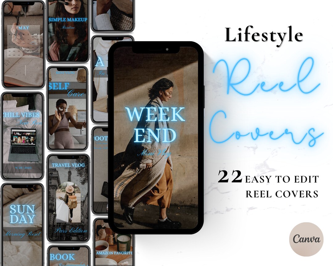 Reel Cover Template Editable in Canva | Reel Template | Instagram Reels ...