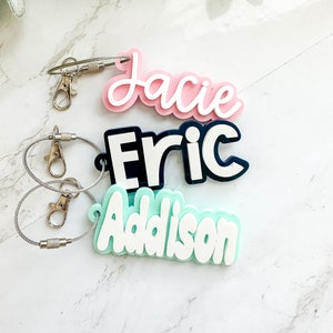 Backpack Tag Backpack Name Tag for Kids Personalized Bag - Etsy