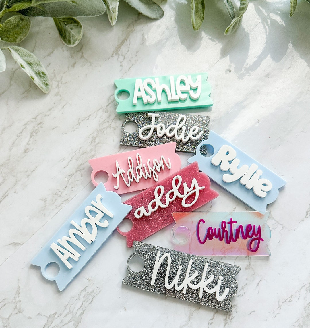 40 or 64 Ounce Stanley Tumbler Name Plate, Personalized Name Tag for ...