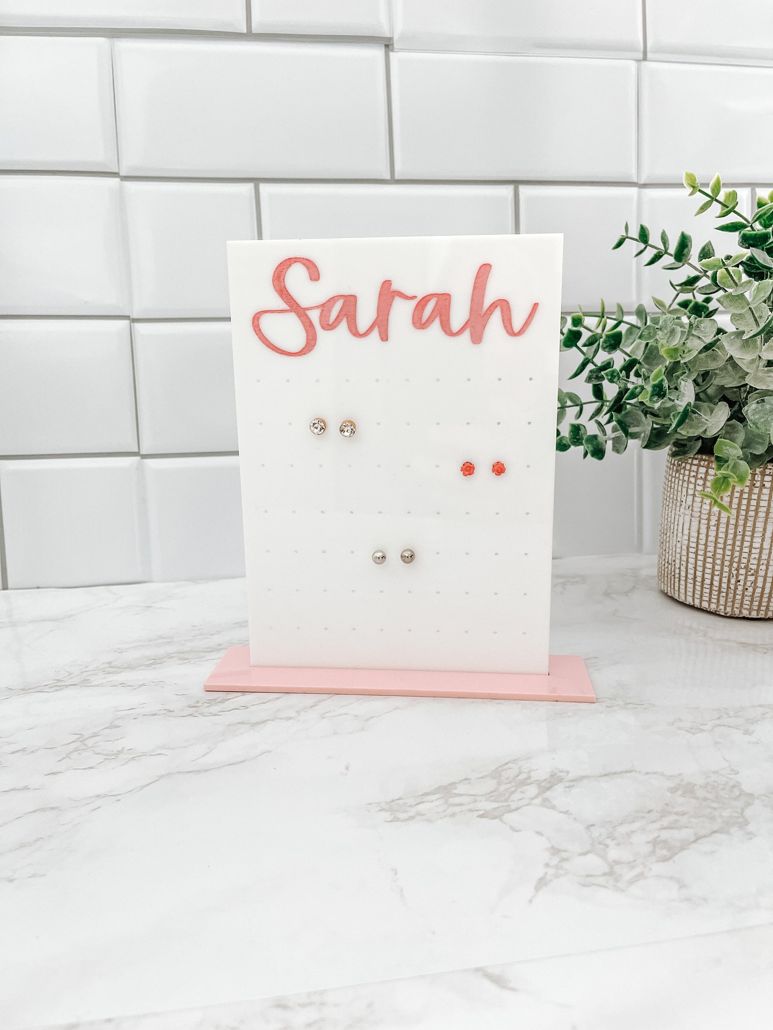 Earring Stand Earring Holder Personalized Acrylic Earring - Etsy