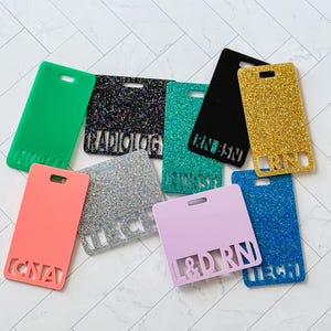 Badge Buddy, Work ID Badge Holder, Double Line Badge Buddy for ID Card ...