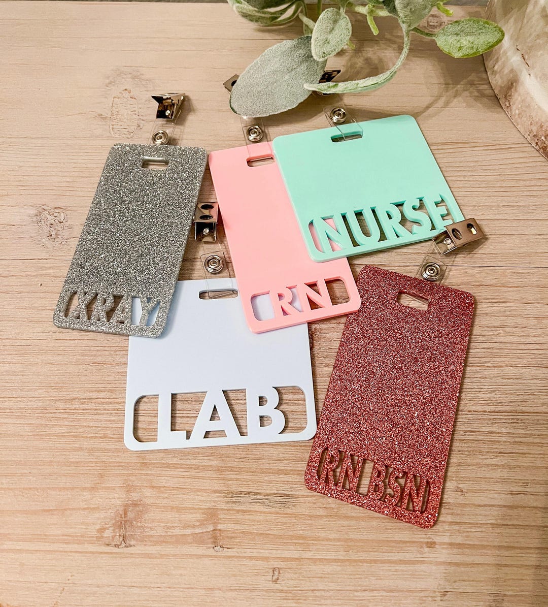 Badge Buddy, Work ID Badge Holder, Double Line Badge Buddy for ID Card ...