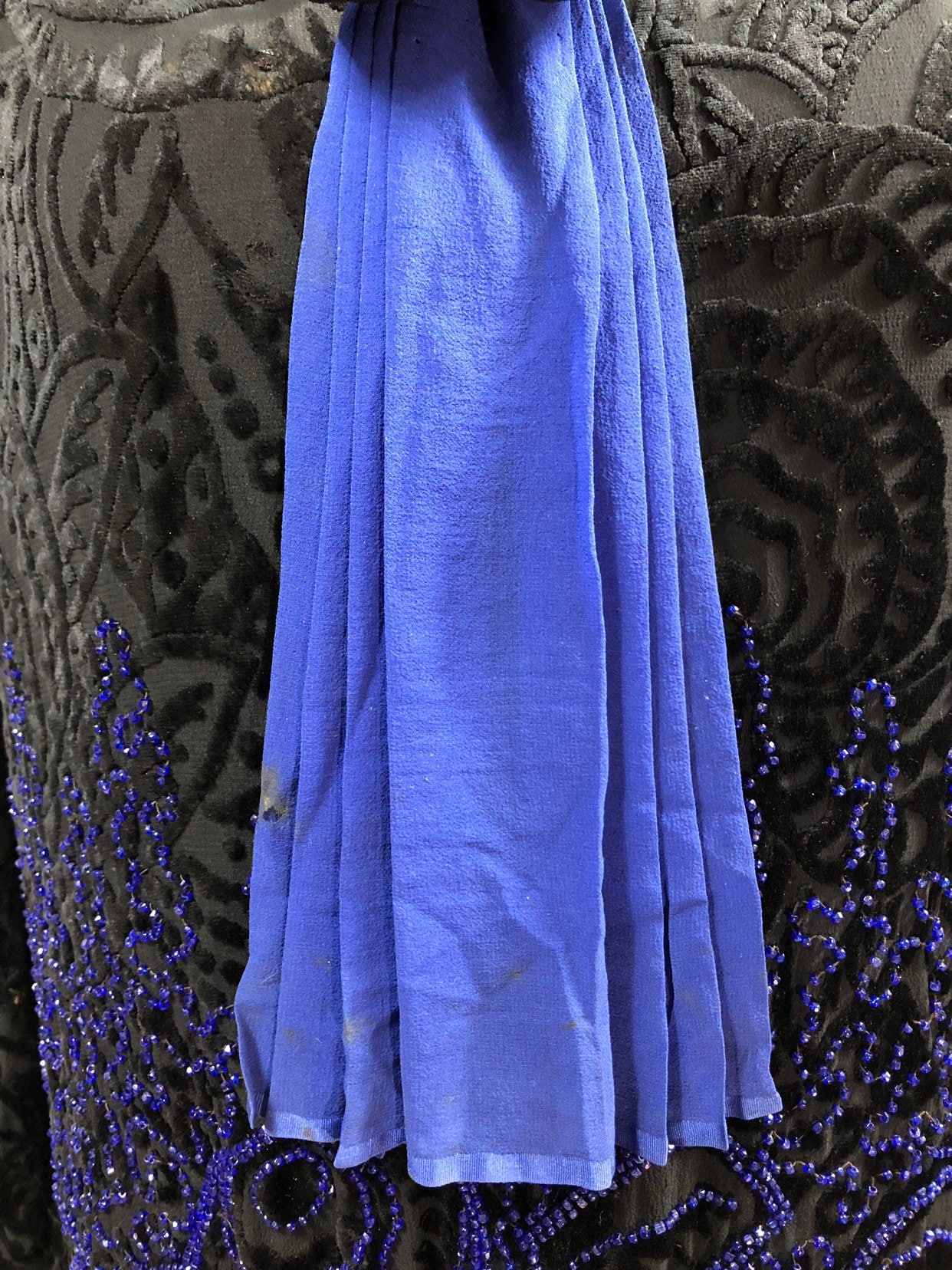 Incredible Vintage 1920s Burnout Silk Devore Dress Sapphire - Etsy