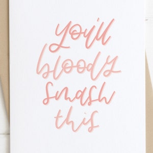 You'll Smash This Card Good Luck Card Encouragement Card You Can Do It ...