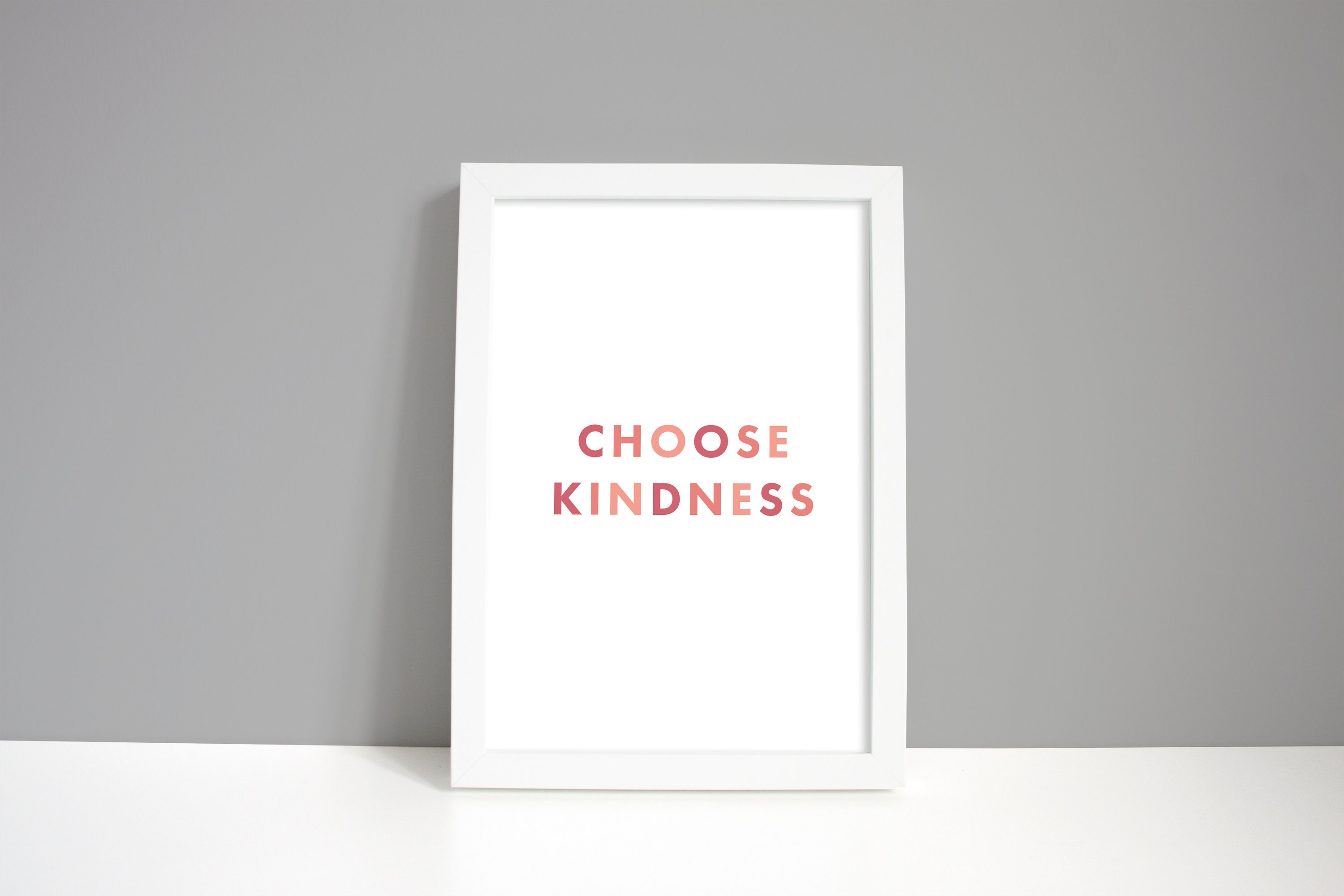 Choose Kindness Poster Print self love wall art new home | Etsy