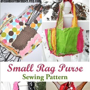 Patchwork Bag PDF Quilt Patterns, Easy to Make Small Quilted Bag Tote ...