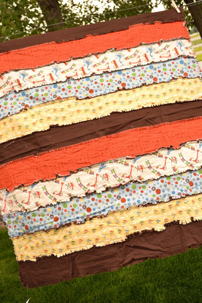 Easy Rag Quilt Pattern Strip Rag Quilting Birthday Gift PDF | Etsy