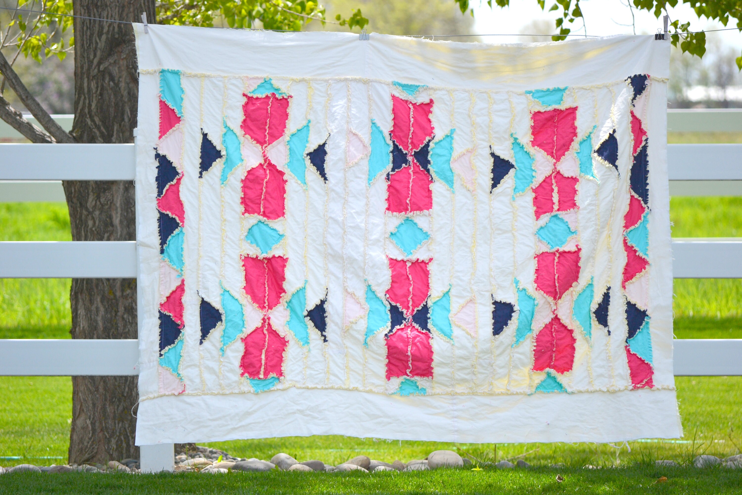 Aztec Quilt Pattern Rag Quilt Pattern PDF Scrappy Rag Quilt - Etsy