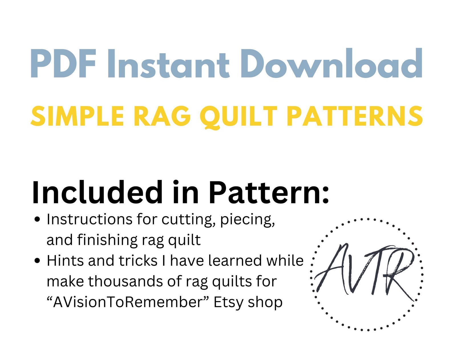 Rail Fence Rag Quilt Pattern for Throw Size Rag Quilt, Can Be Easily ...