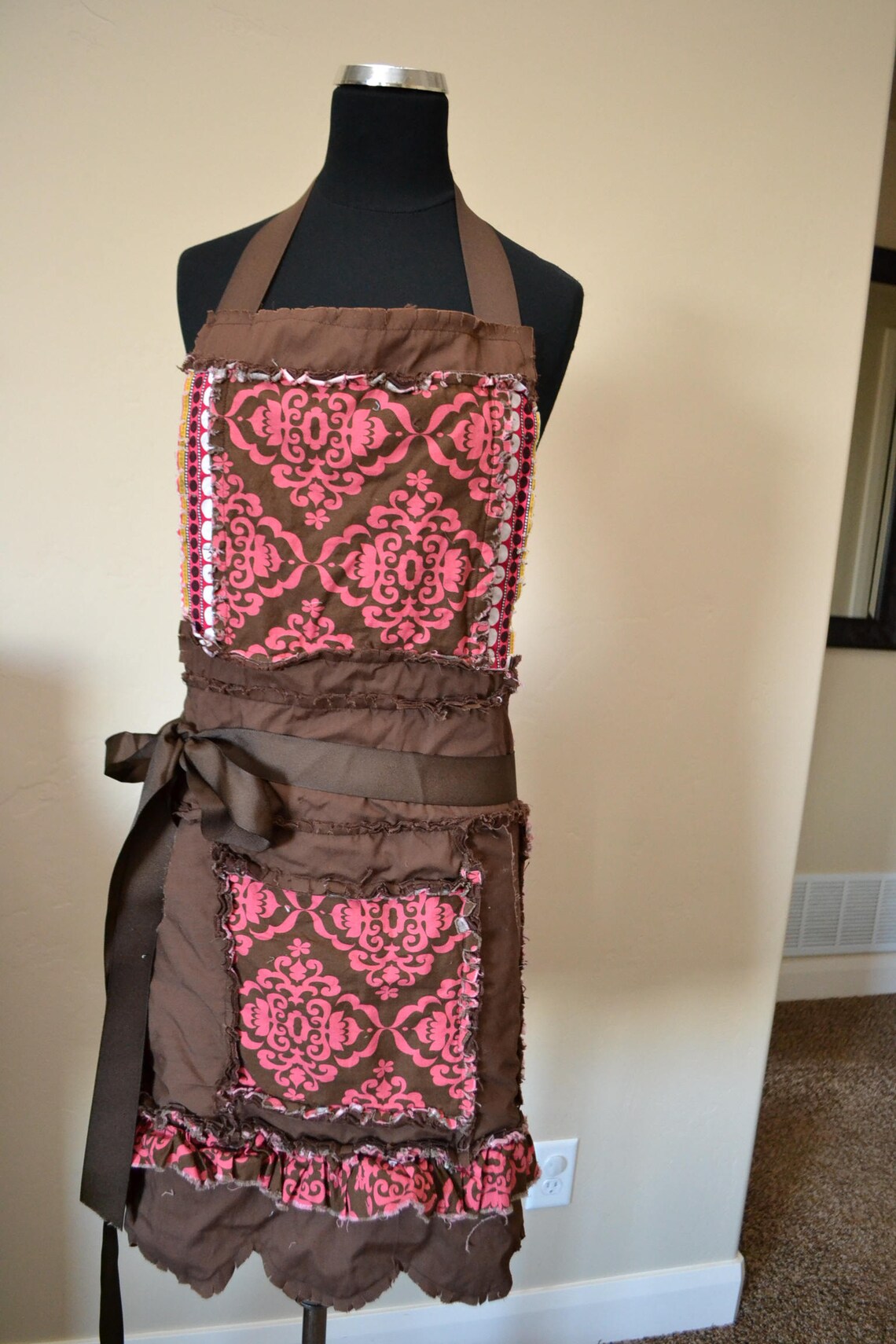 Apron Pattern Pdf Wrap Around Apron Sewing Patterns Etsy
