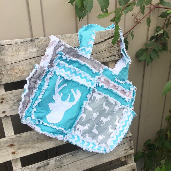 Rag Quilt Diaper Bag - Etsy