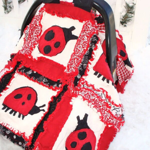 Ladybug Baby Quilt - Etsy