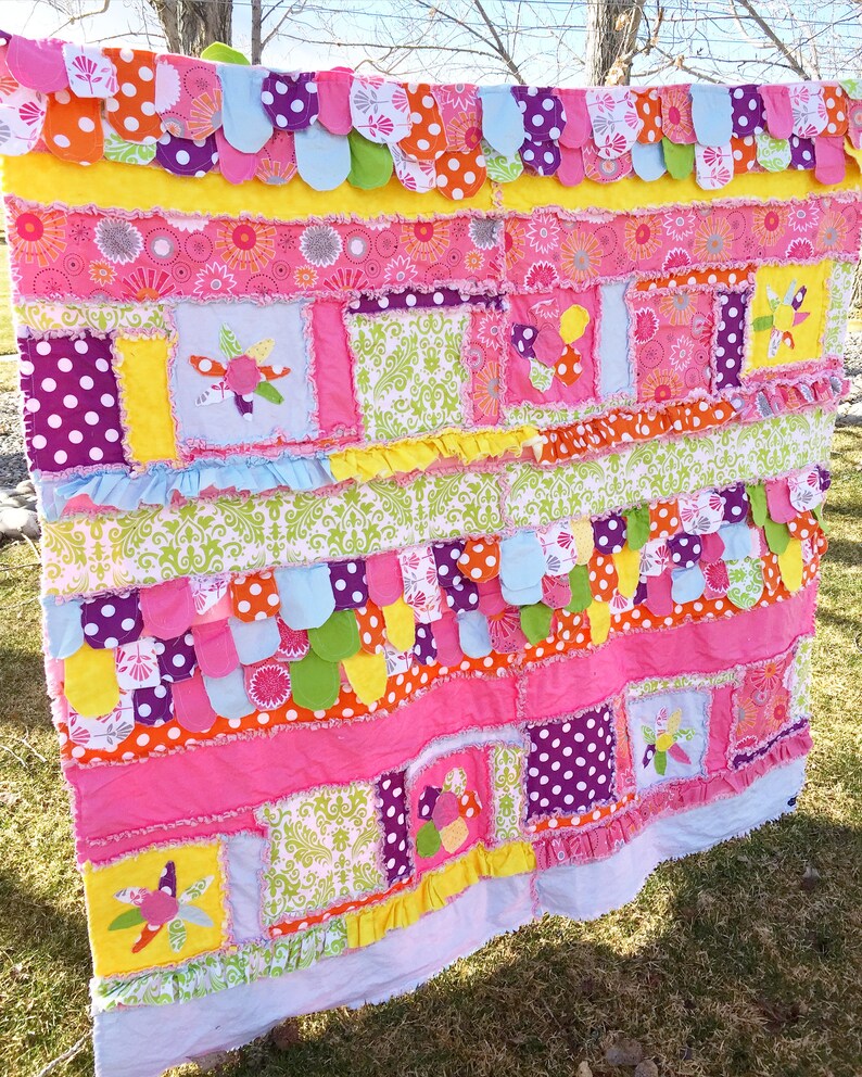 Queen Rag Quilt and Throw Size Rag Quilt Pattern Multiple - Etsy