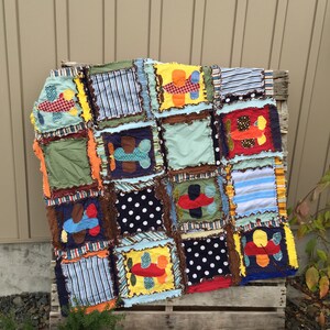 Airplane Applique Baby Quilt Patterns Patchwork Quilt Quilt - Etsy