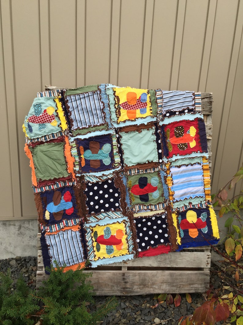 Airplane Applique Baby Quilt Patterns Patchwork Quilt Digital - Etsy