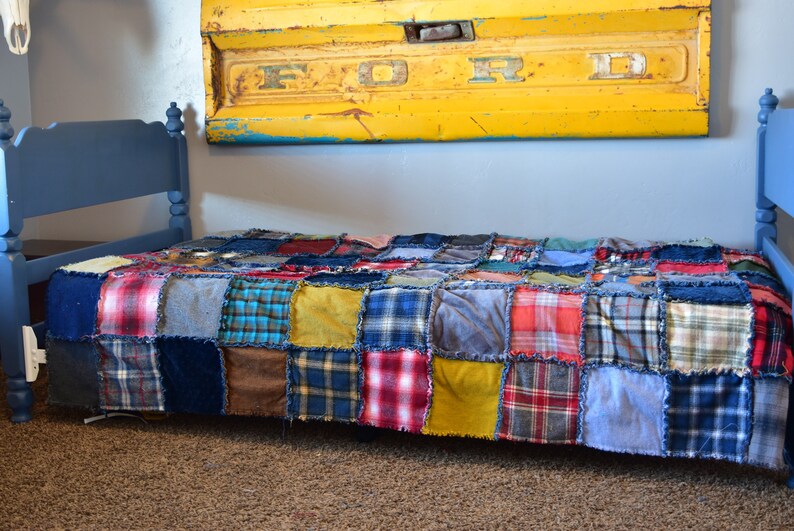 Rag Quilt Pattern Using 10 Inch Squares, Rag Quilt Pattern PDF, Scrappy ...