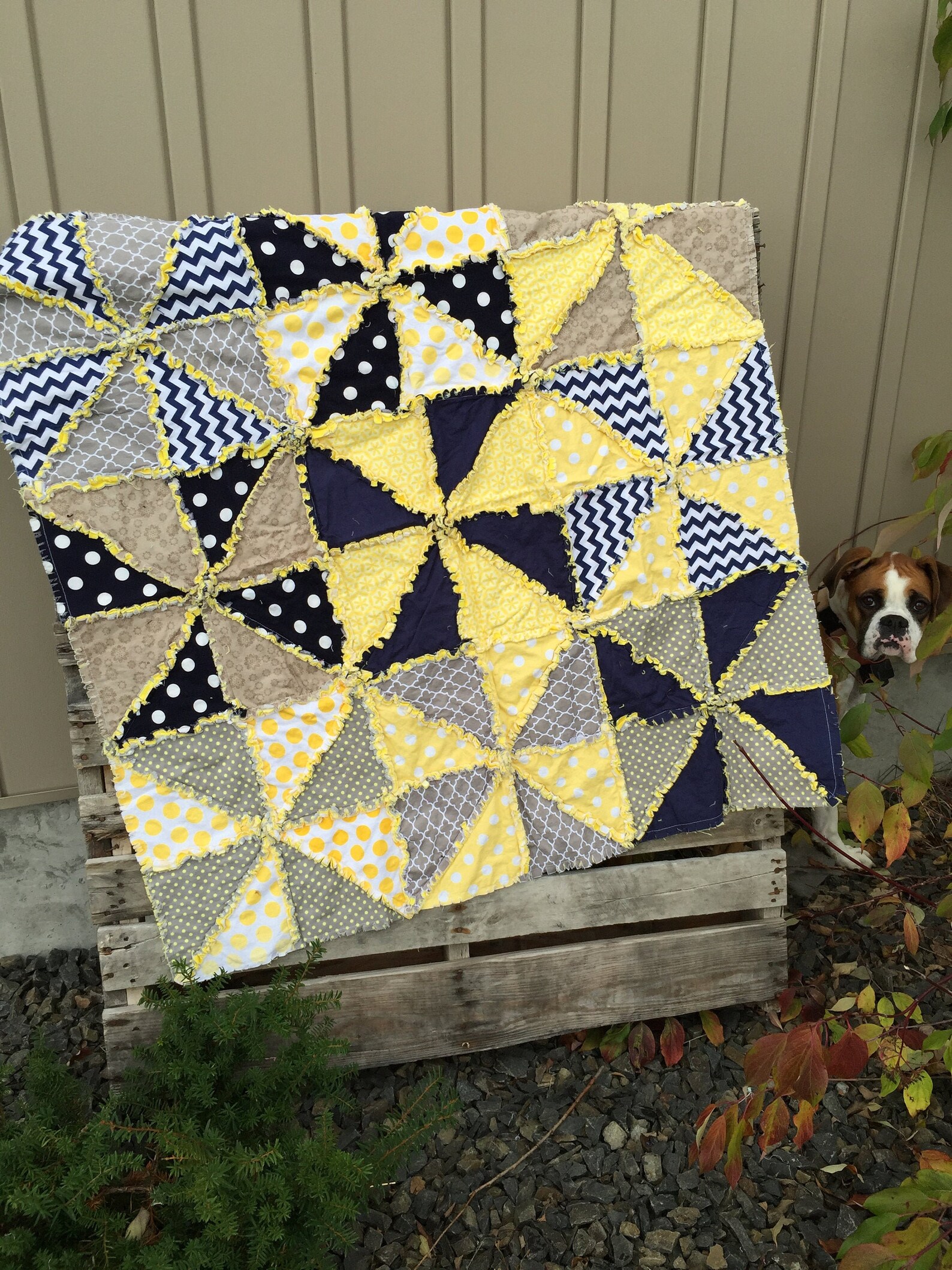 Pinwheel Rag Quilt Pattern PDF Patchwork Quilt Pattern Baby - Etsy