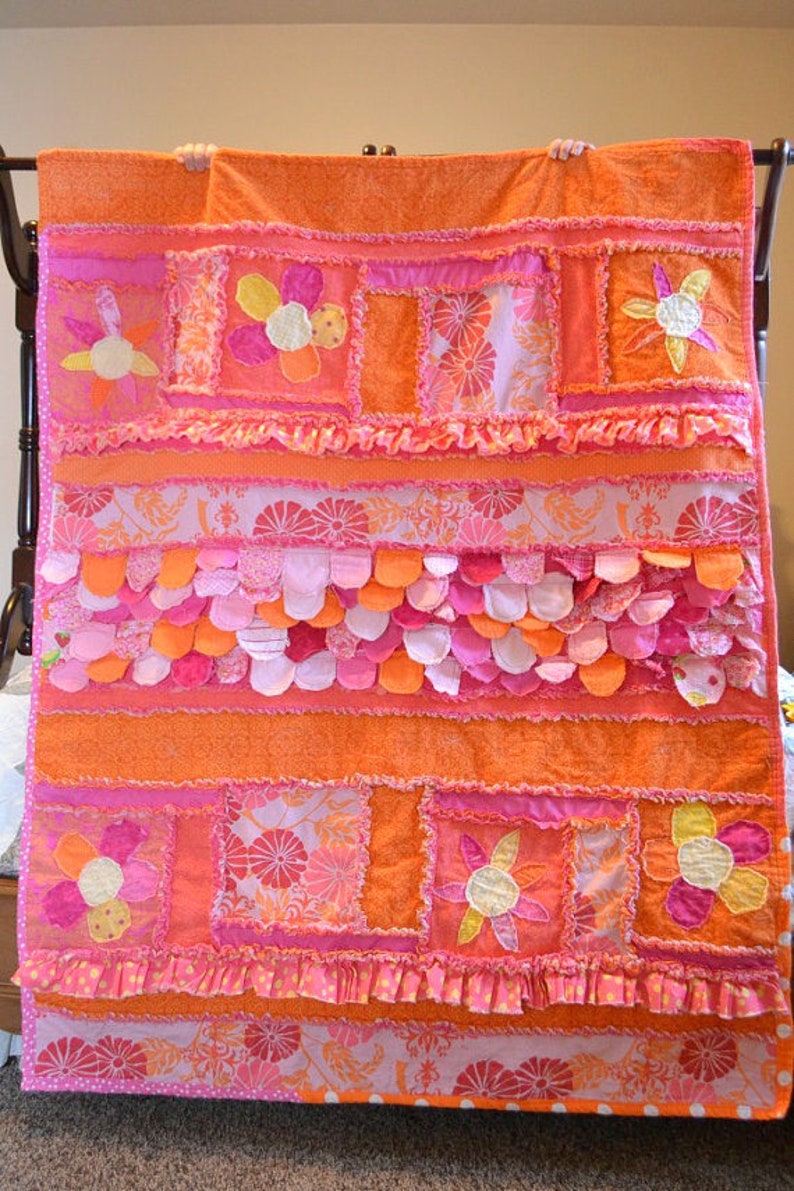 Queen Rag Quilt and Throw Size Rag Quilt Pattern Multiple - Etsy