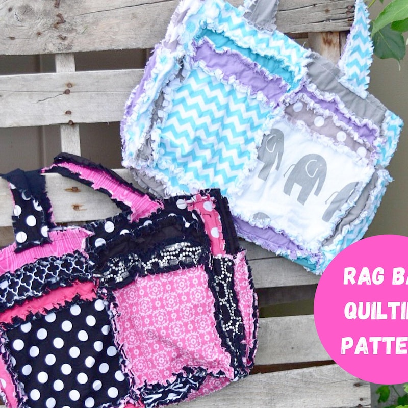Rag Quilt Diaper Bag - Etsy