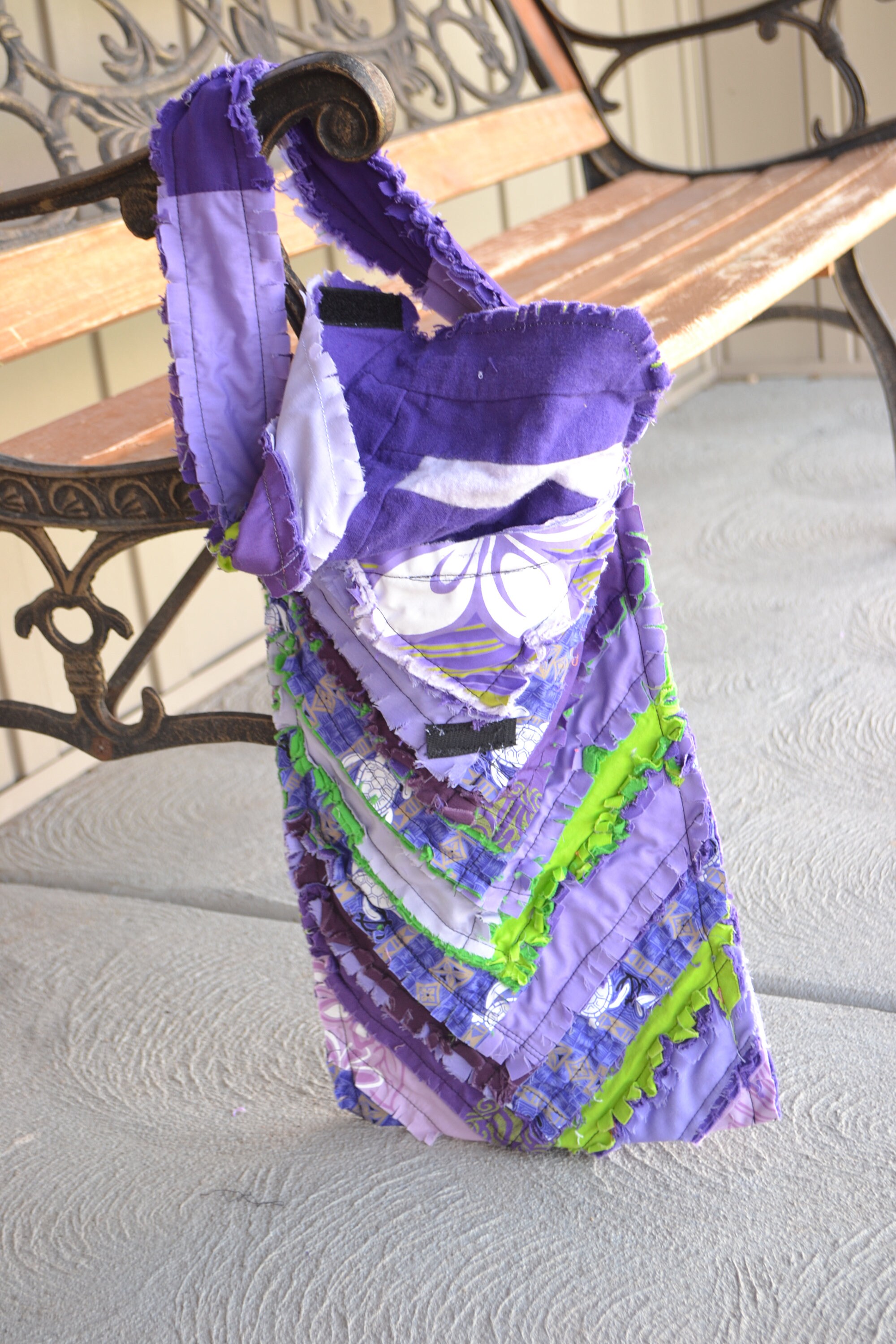 Herringbone Tote Bag Rag Quilt Pattern Messenger Bag Pattern - Etsy