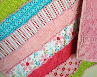 Strip Rag Quilt - Etsy