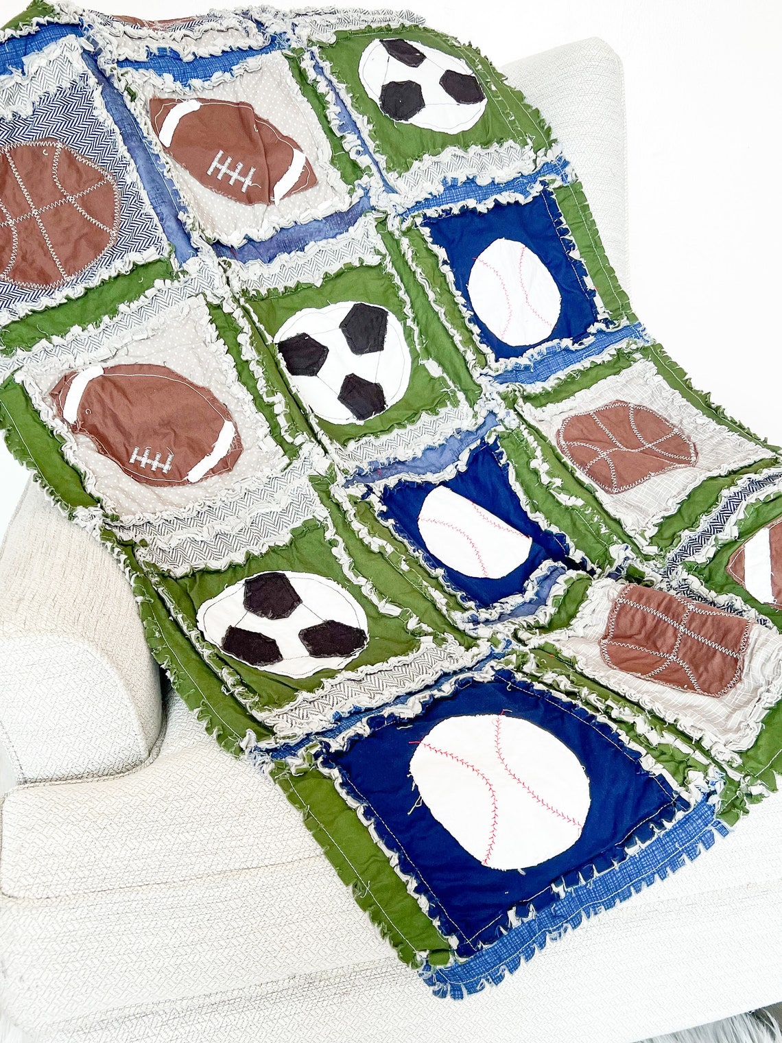 Sports Quilt Pattern PDF Soccer Football Quilt Baseball - Etsy