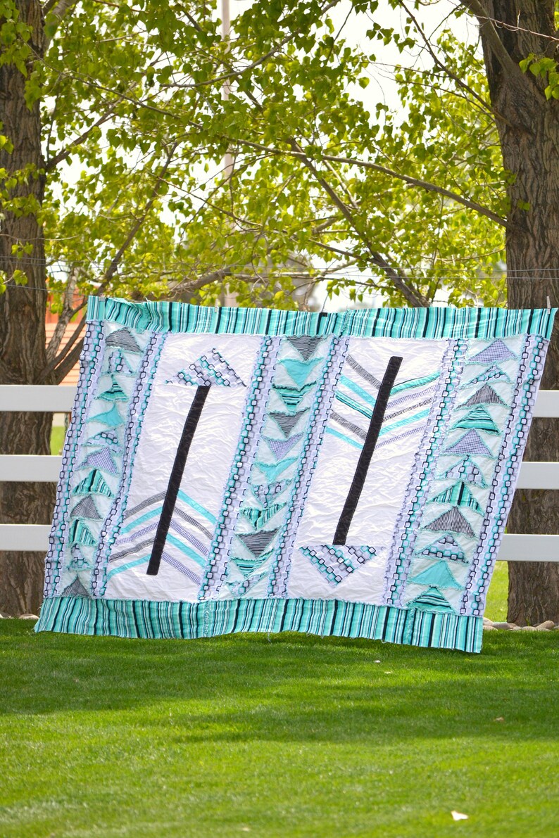 Geometric Arrow Quilt Pattern Flying Geese Quilt Patterns - Etsy