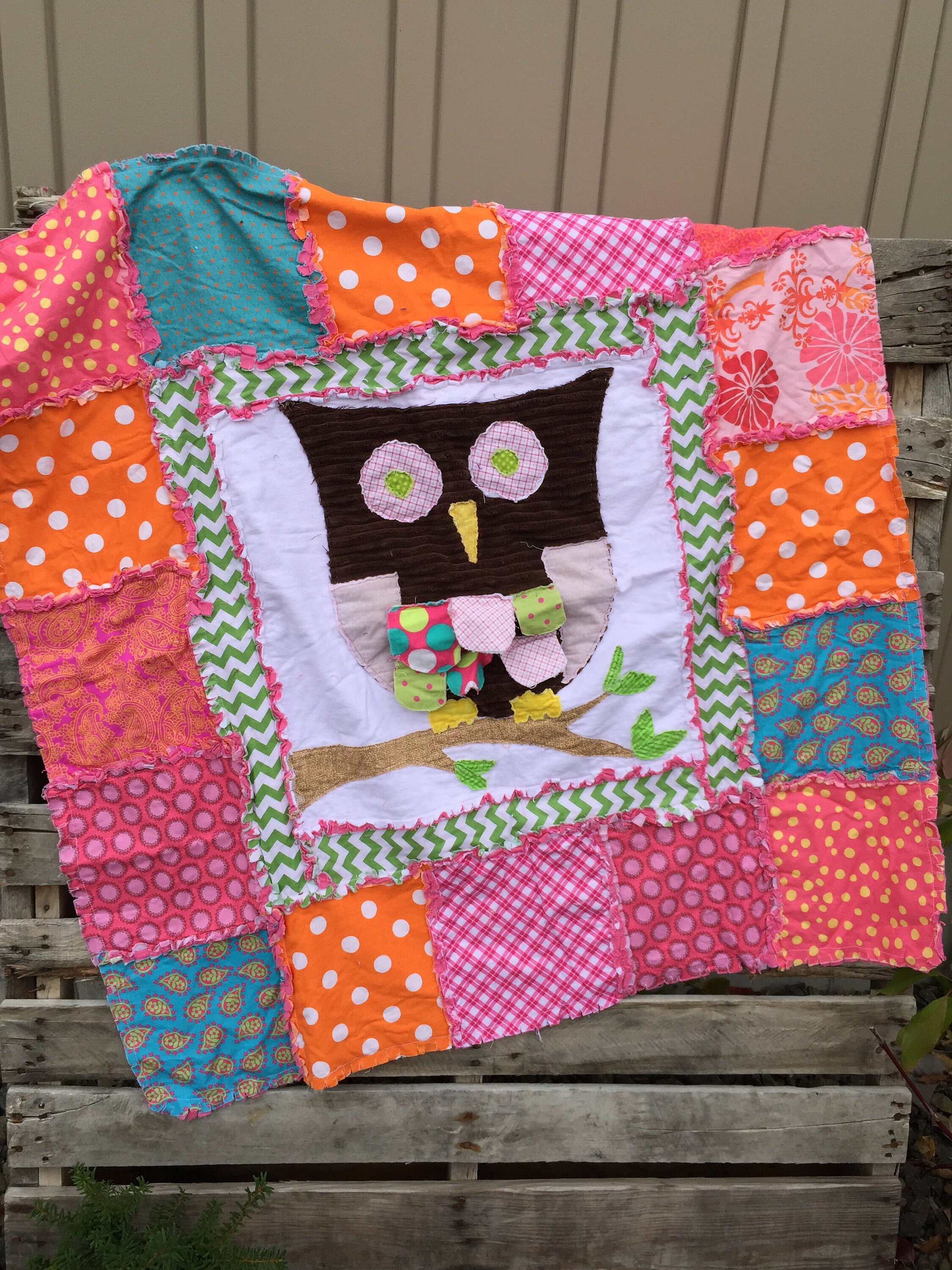 Owl Quilt Patterns PDF Baby Quilts Patterns Scrappy Quilt - Etsy