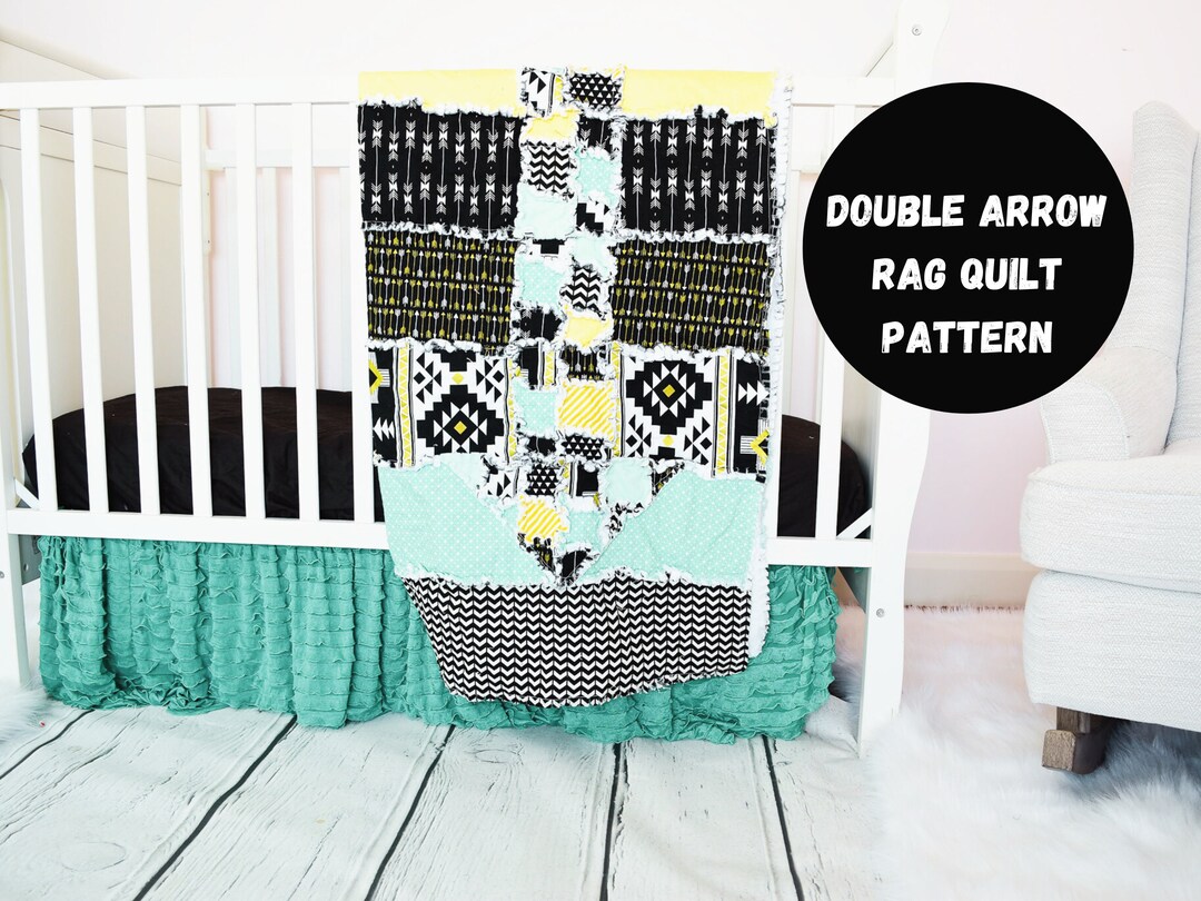 Arrow Quilt Patterns PDF Sewing Patterns Digital Download, Big Rag Quilt Pattern, Rag Quilt ...