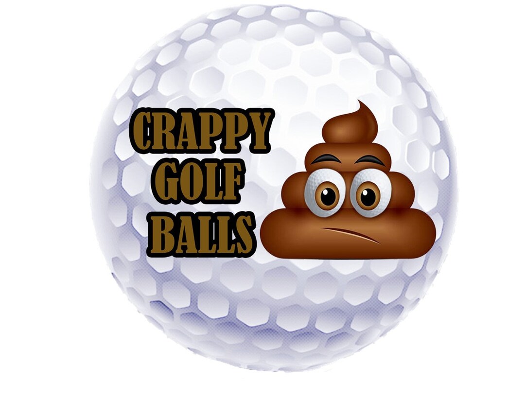 Crappy Golf Balls for Crappy Golf Shots Golf Gag Gifts Funny Golf ...