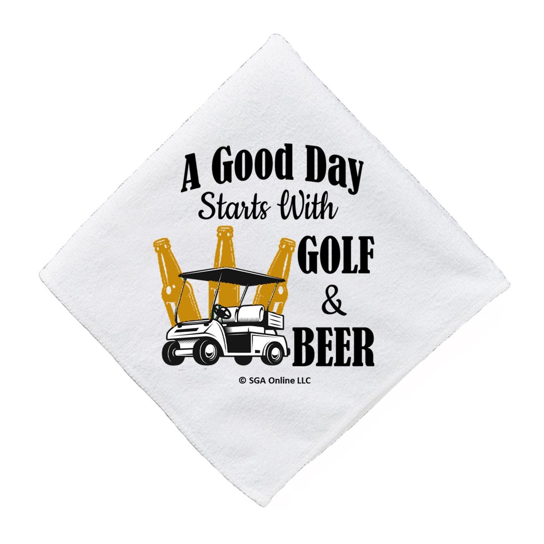 Golf and Beer - Funny Golf Towels - Personalized Golf - Golf Bag ...