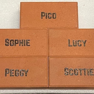Personalized Full Size Brick. Brick's Custom Engraved as a Memorial ...