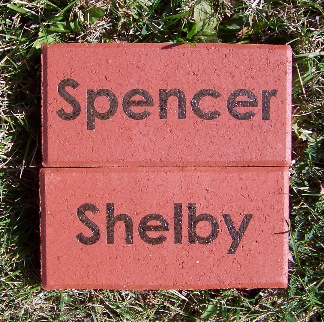 Personalized Full Size Brick. Brick's Custom Engraved as a Memorial ...