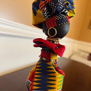 Authentic Kente Wooden Doll - Etsy