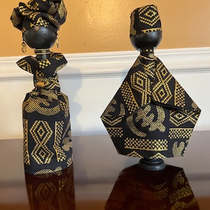 Authentic Kente Wooden Doll - Etsy