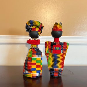 Authentic Kente Wooden Doll - Etsy
