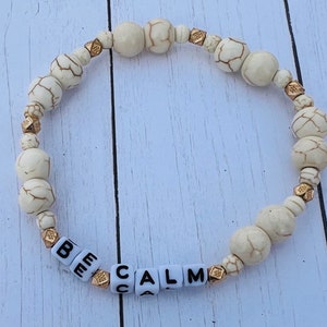 Positive Affirmations Beaded Stretch Bracelet Set - Etsy