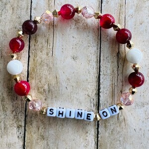 Positive Affirmations Beaded Stretch Bracelet Set - Etsy