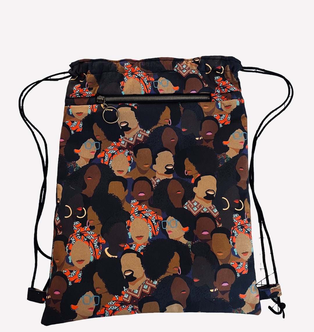 Beautiful Black People Collection: Drawstring Bag - Etsy