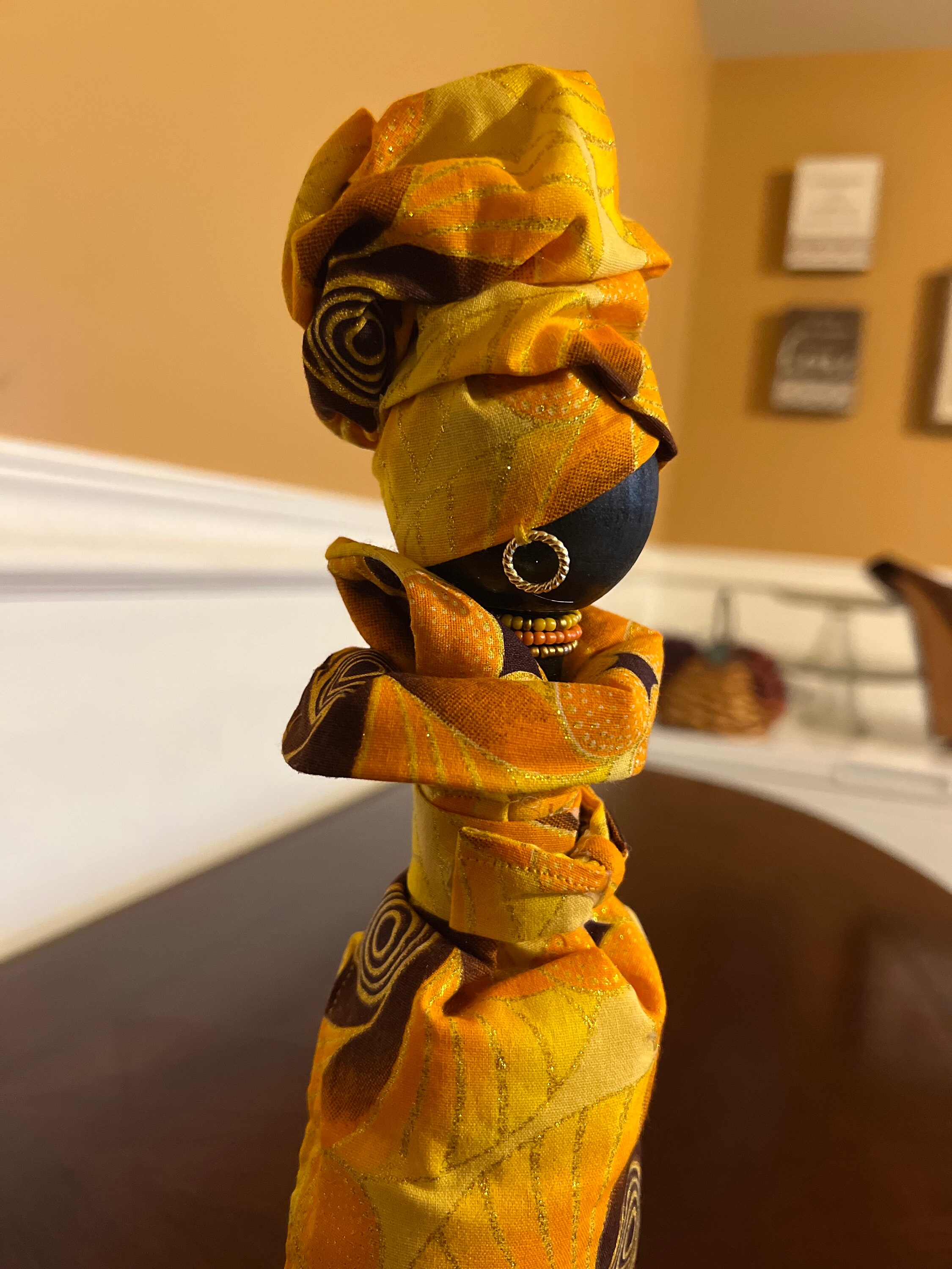 Authentic Kente Wooden Doll - Etsy