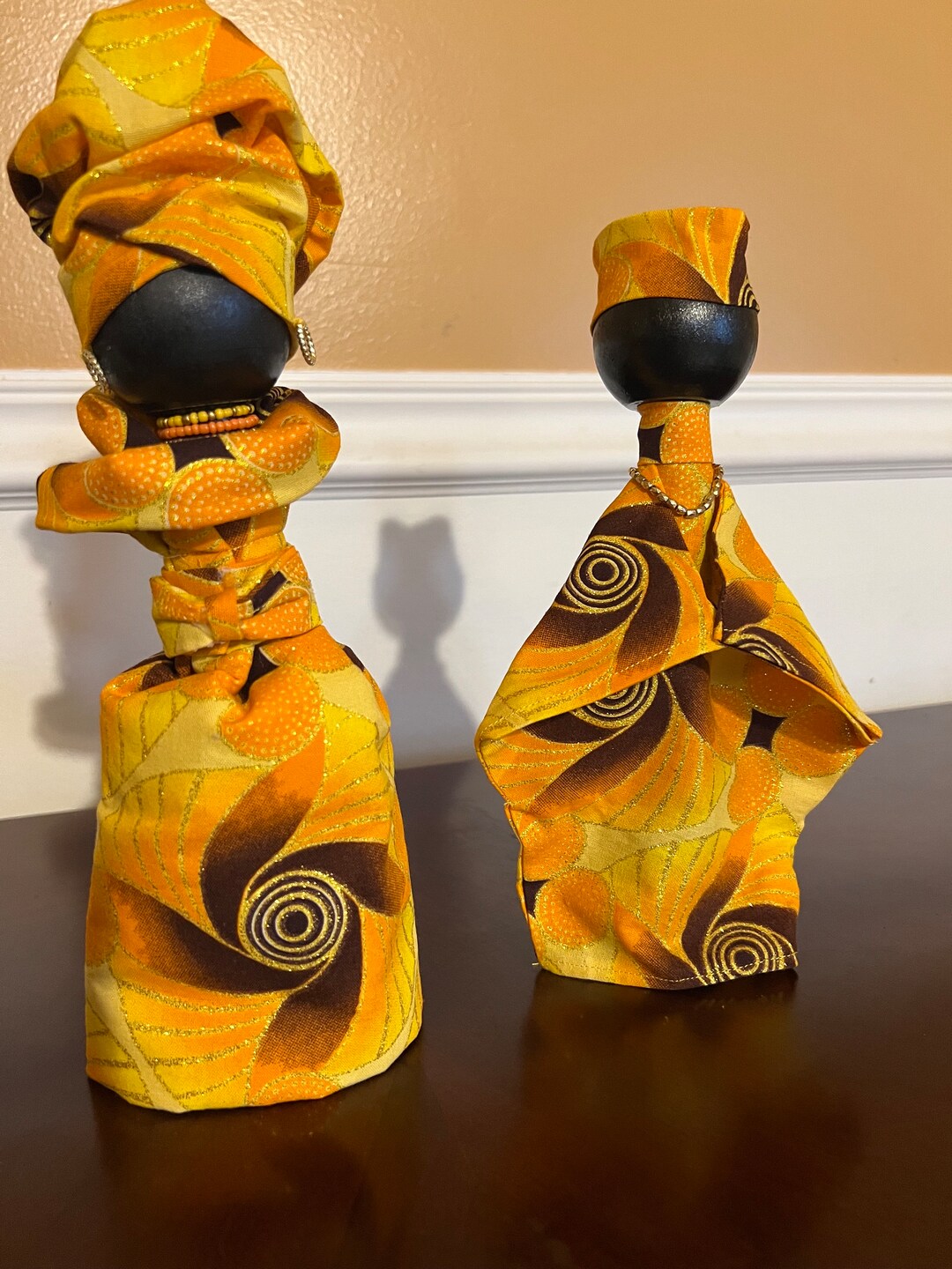 Authentic Kente Wooden Doll - Etsy