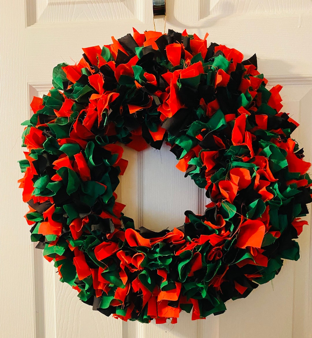 Cultural Pride Holiday African-american Cultural Rag Wreath - Etsy