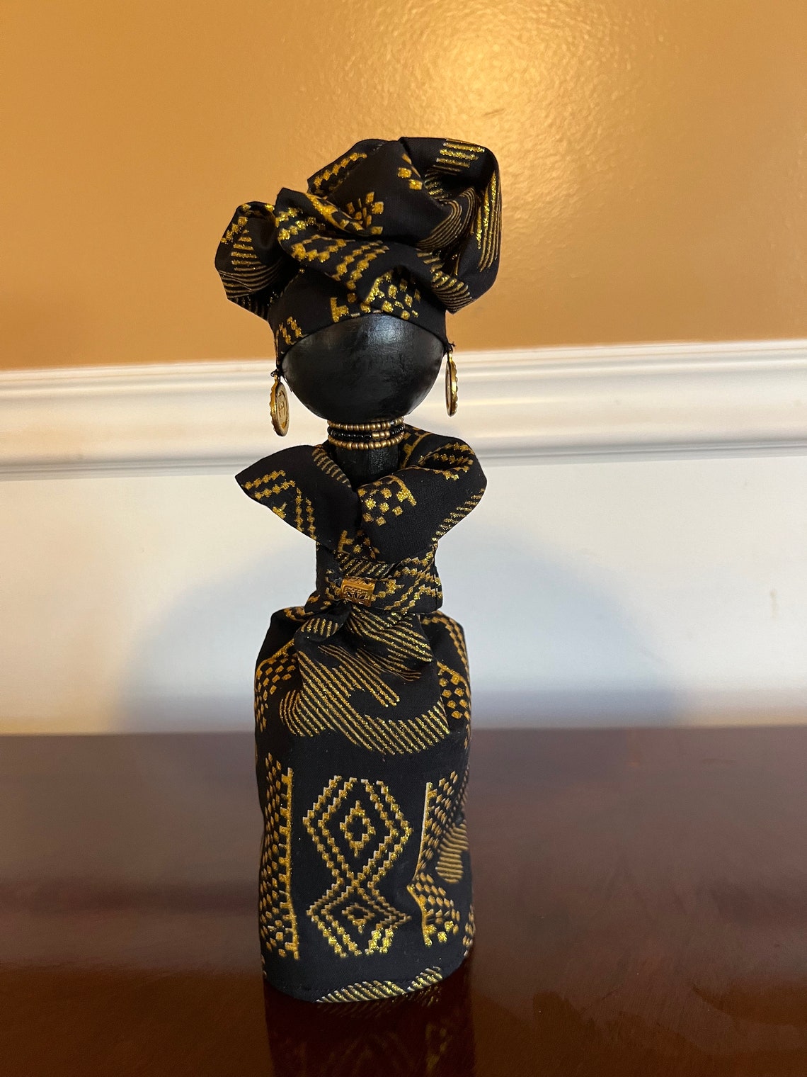Authentic Kente Wooden Doll - Etsy