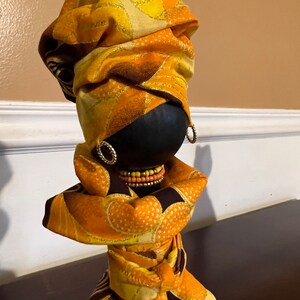 Authentic Kente Wooden Doll - Etsy