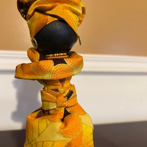 Authentic Kente Wooden Doll - Etsy