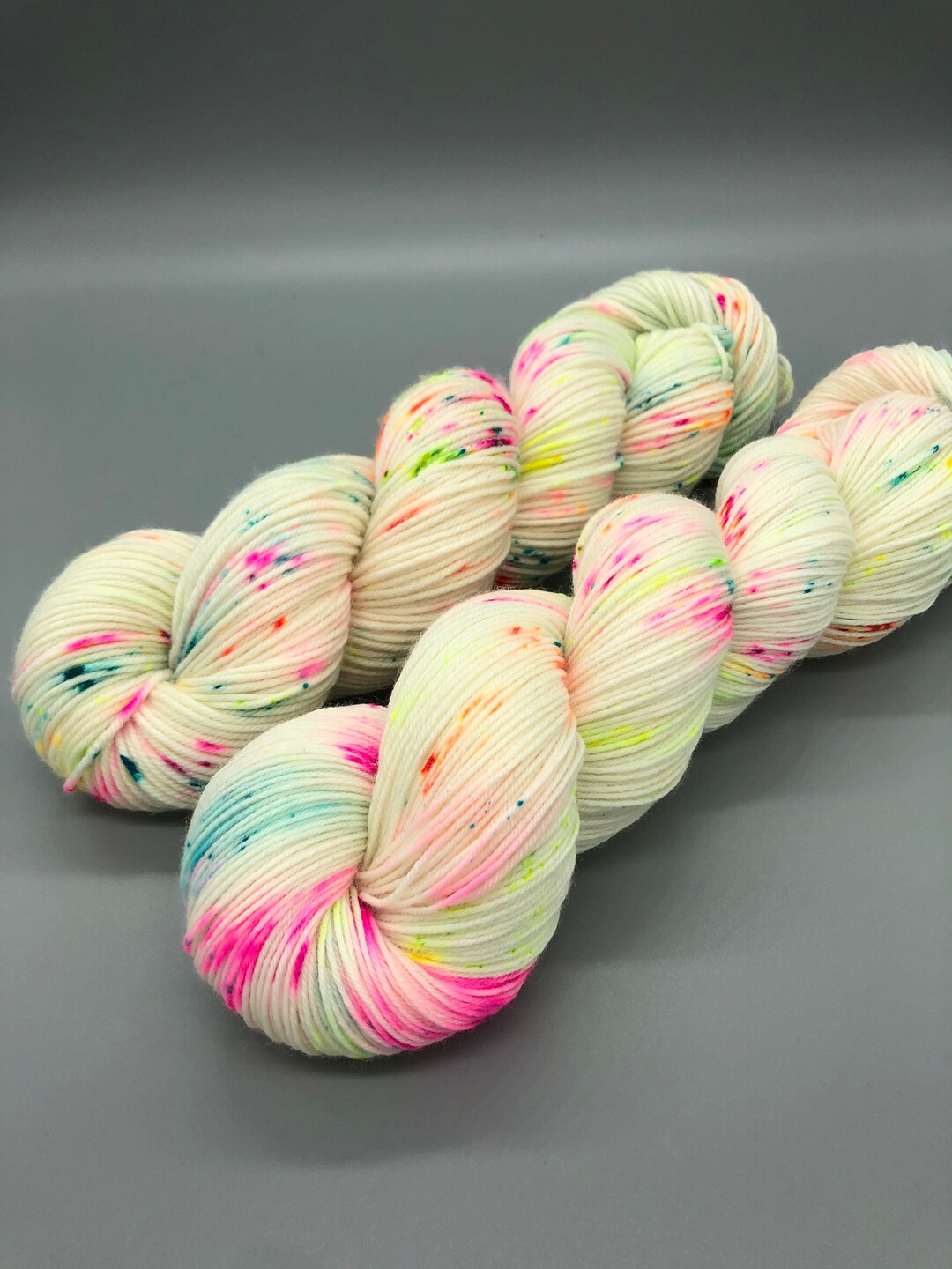 Hand Dyed Yarn Superwash Merino Wool White Fluorescent - Etsy