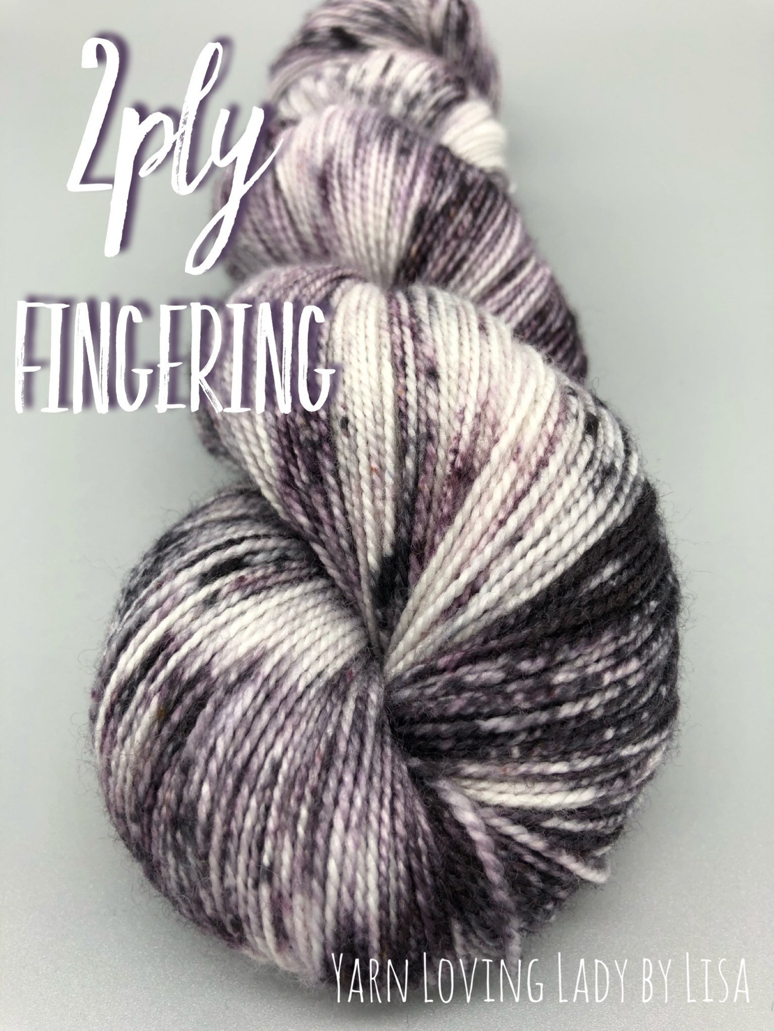 Hand Dyed Yarn Superwash Merino Wool Deep Purple Black | Etsy