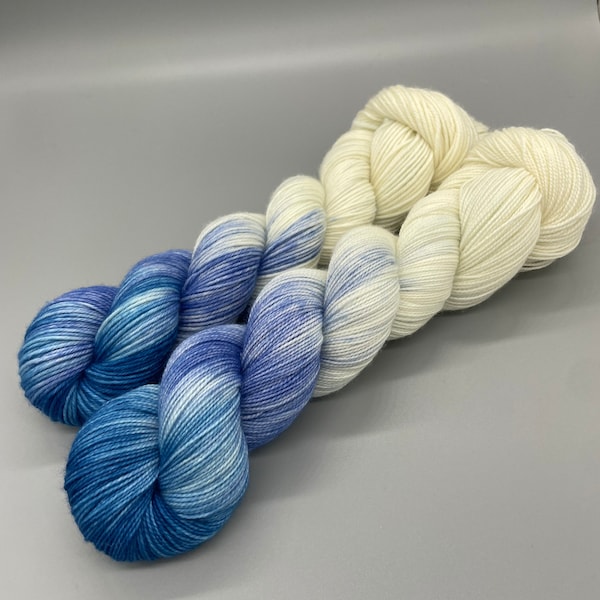 Light Blue Variegated Yarn - Etsy