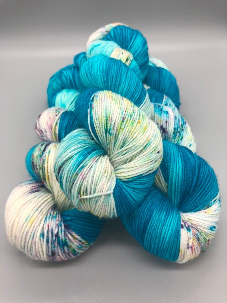 Hand Dyed Yarn Superwash Merino Wool Blue Speckled Yarn - Etsy Hand Dyed Yarn Superwash Merino Wool Blue Speckled Yarn - Etsy